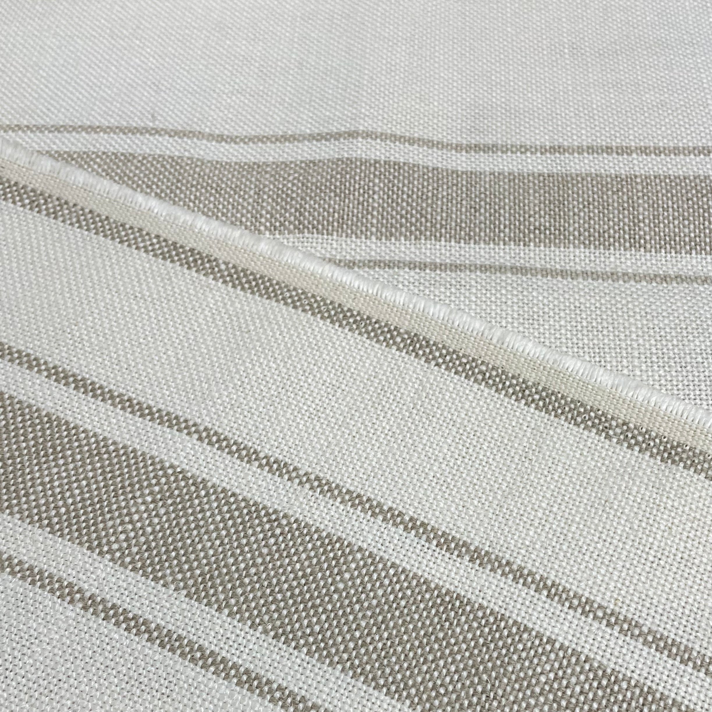 Pure Linen Yarn-Dyed Heavyweight Stripe 2-Tone Fabric [LNS-HW2T] – BH LINEN