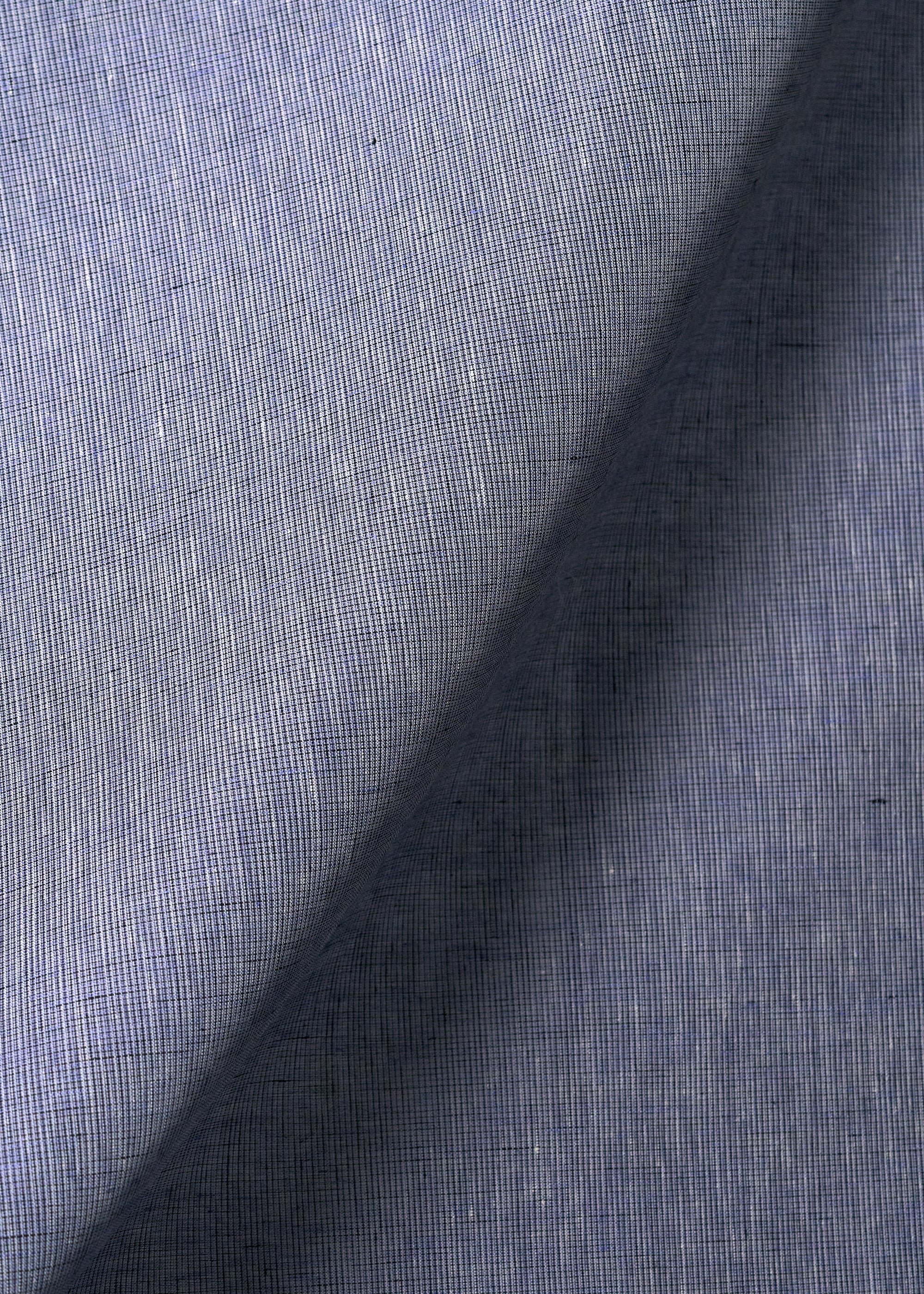 Pure Linen Matched Yarn-Dyed Stripe (Blue Tweed) – BH LINEN