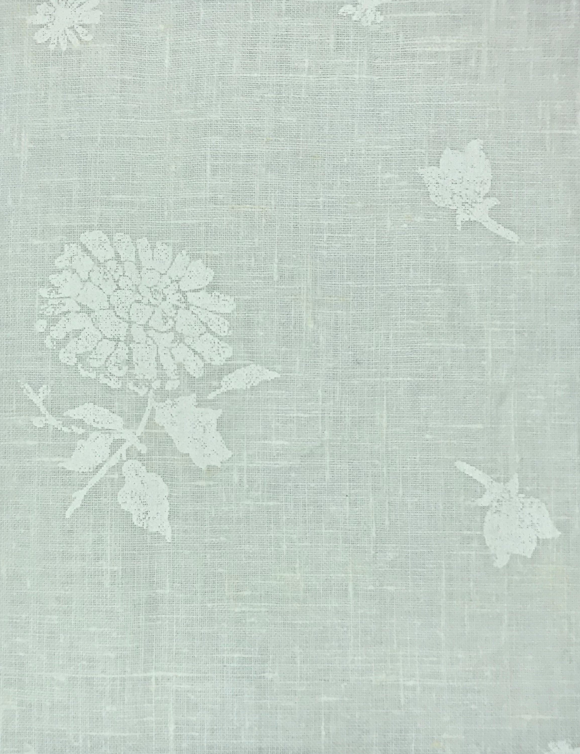 (Swatch) Pure Linen Puff Floral Print – BH LINEN
