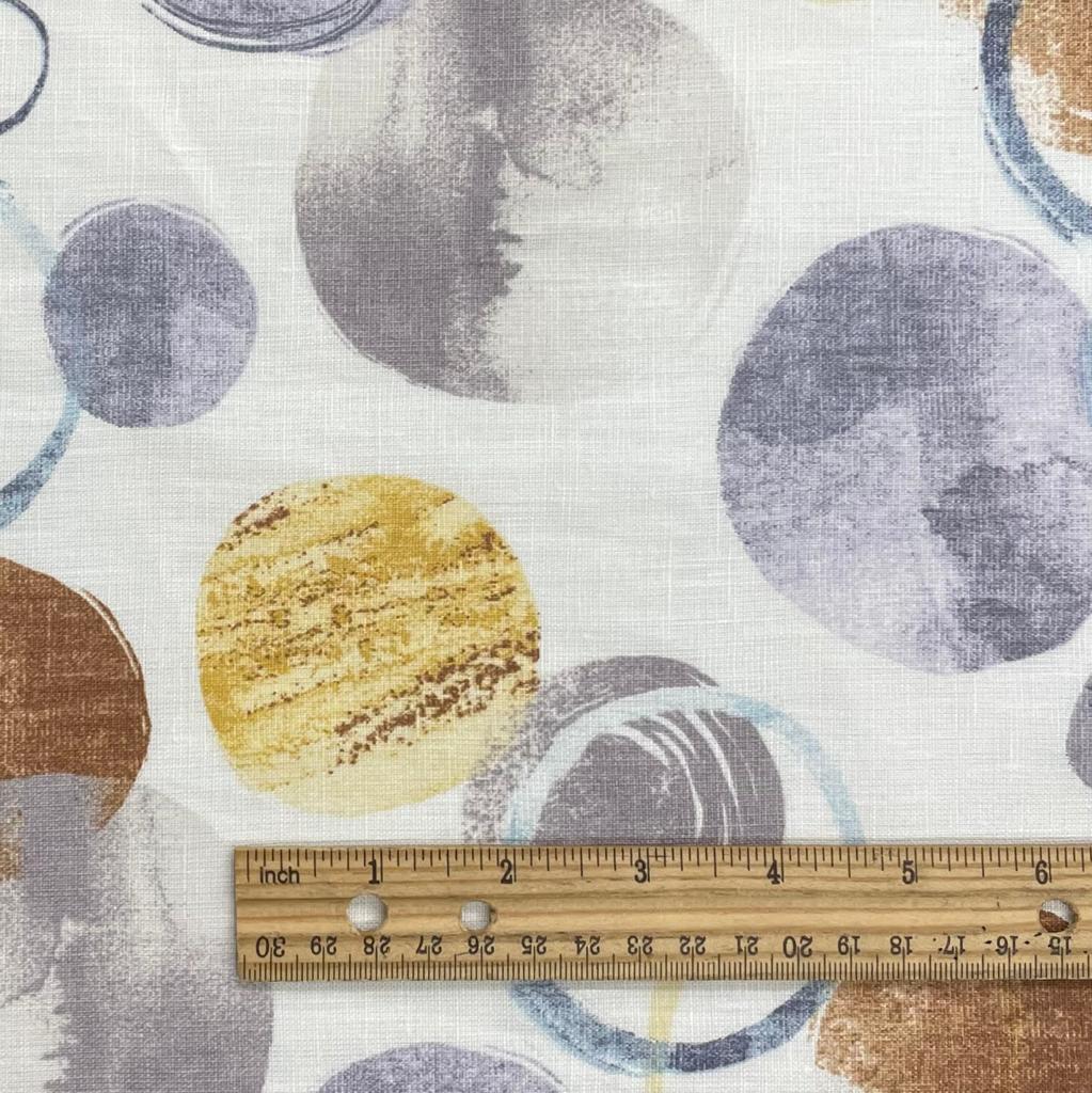 (Swatch) Pure Linen Blue Spacian Print Fabric – BH LINEN